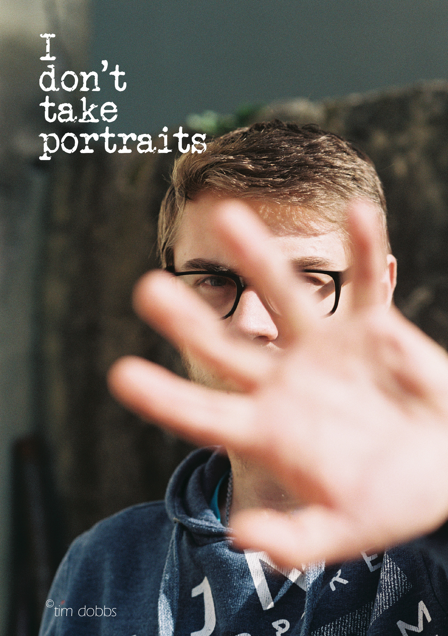 I don’t take portraits … well maybe I do? .. latest zine project – tim ...